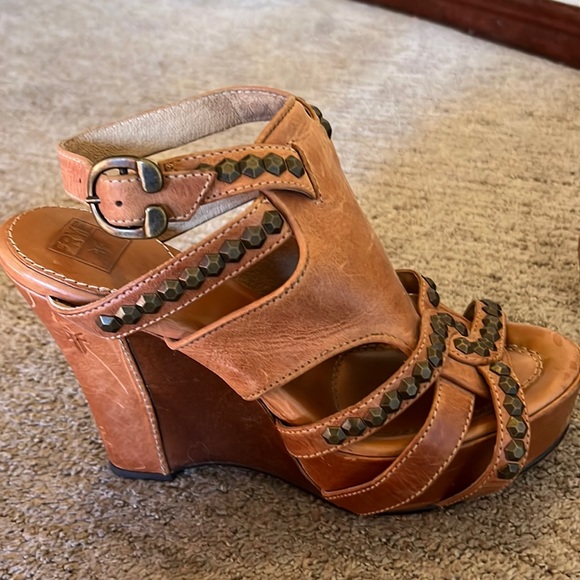 Frye | Shoes | Frye Studded Platform Heels Rare Boho | Poshmark